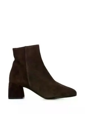 Status Side-zip Block-heel Boots - Brown
