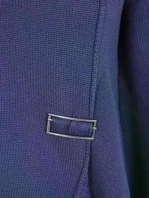 PIERANTONIOGASPARI Buckle-detail Asymmetric-hem Sweater - Blue
