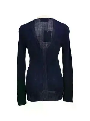 Prada Cashmere Ribbed Cardigan