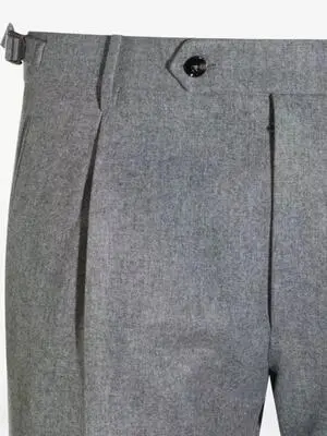 BERWICH Pleated Trousers - Grey