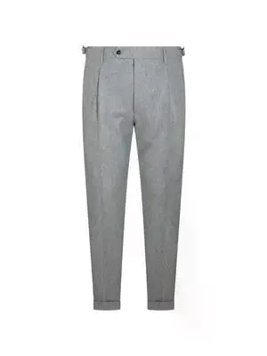 BERWICH Pleated Trousers - Grey