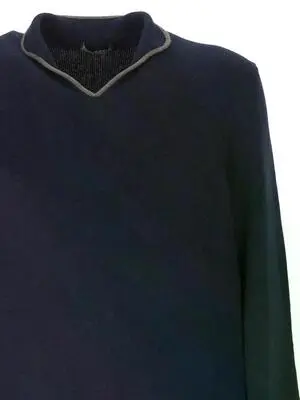 Sease Ellen Pull 2.0 Contrast-trim Polo-collar Sweater
