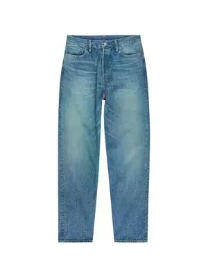 SSSTEIN Faded Straight-leg Jeans - Blue
