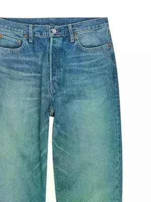 SSSTEIN Faded Straight-leg Jeans