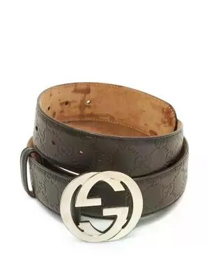Gucci Guccissima Interlocking G Belt