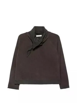 JCSOPHIE Poppy Scarf-detail Raglan-sleeve Sweater - Brown