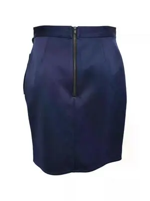 SELF-PORTRAIT Lace-trim Buttoned Mini Skirt