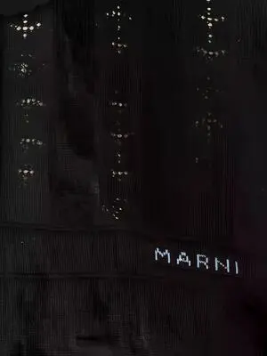 Marni Pointelle-knit Polo Shirt