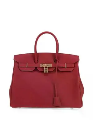 Hermès 2019 35 Birkin Tote Bag - Red