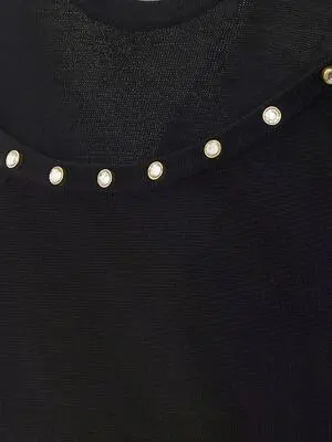 Liu Jo Rhinestone-embellished Cold-shoulder Dress
