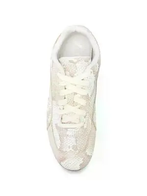 PUMA Snakeskin-effect Leather Sneakers
