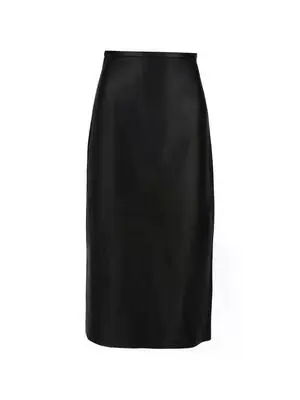 Co Leather Midi Skirt