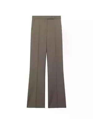 Max Mara Pressed-crease Wide-leg Trousers - Grey