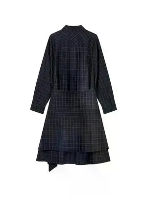 STUDIO TOMBOY Check-pattern Wrap Dress