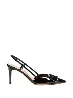 Valentino Garavani Vlogo Signature Slingback Pumps - Black