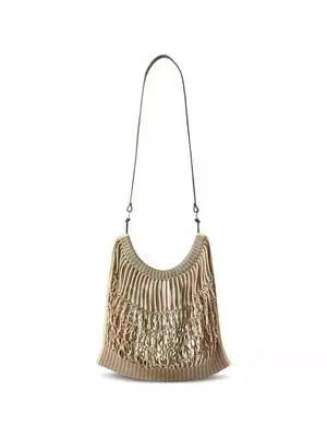 LEMAIRE Crossbody Filt Net Shopping Bag - Neutrals
