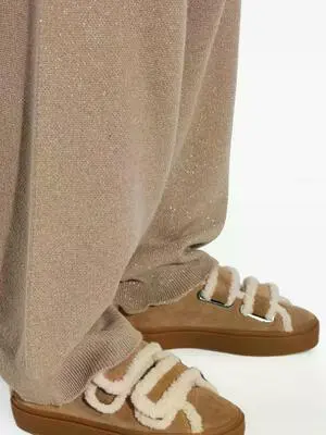 Inuikii Shearling Low Touch-strap Sneakers