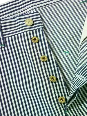 SUGAR CANE JEANS Hickory-stripe Shorts