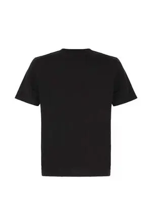 Saint Laurent Cassandre Ribbed T-shirt - Black