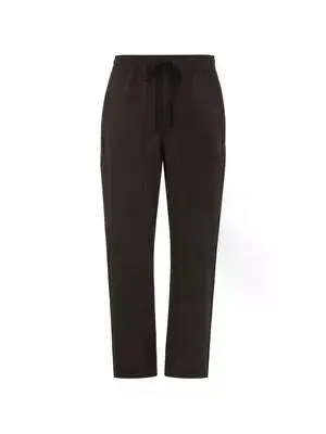 THOM KROM Drawstring-waist Panelled Trousers - Brown