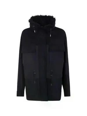 Mantū Shearling-trim Panelled Parka Coat