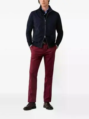 HACKETT LONDON Ribbed-trim Jacket - Blue