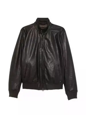 STEWART Zip-up Leather Jacket