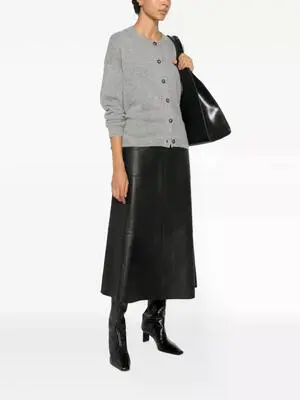 ALLUDE Button-up Cardigan - Grey