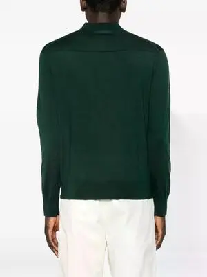 PAOLO PECORA Long-sleeved Wool Polo Shirt