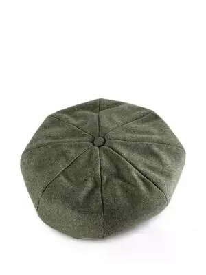 Yohji Yamamoto Buckle-detail Newsboy Hat - Green