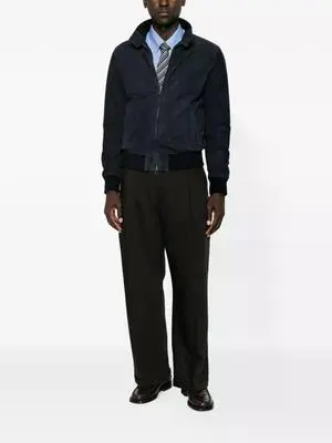 STEWART Suede Bomber Jacket