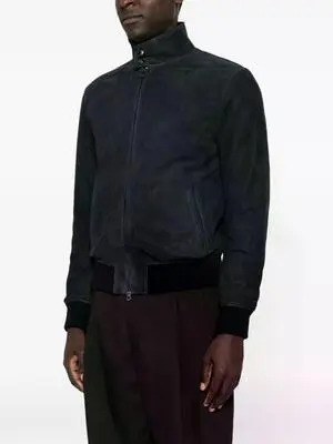 STEWART Suede Bomber Jacket