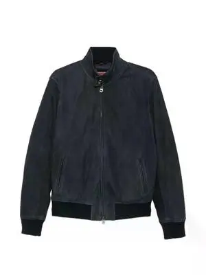 STEWART Suede Bomber Jacket
