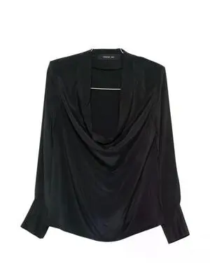 Federica Tosi Long-sleeve Draped Top - Grey