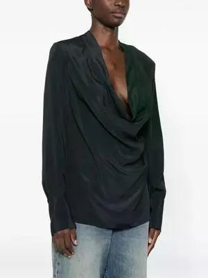Federica Tosi Long-sleeve Draped Top
