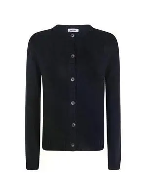 BASE Merino Wool Button-up Cardigan - Black