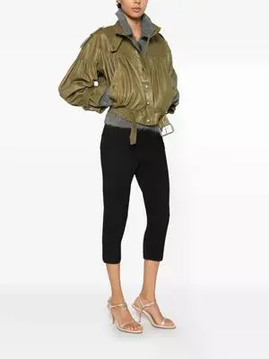 Chloé High-neck Cropped Jacket - Green