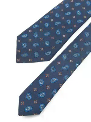 Kiton Paisley-print Tie
