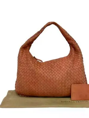 Bottega Veneta 2012-2026 Intrecciato Hobo Bag - Brown
