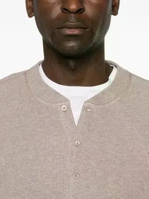 Brunello Cucinelli Henley-neck Waffle-knit Sweater