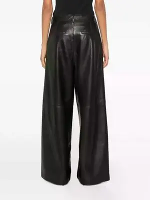 P.a.r.o.s.h Wide-leg Leather Trousers