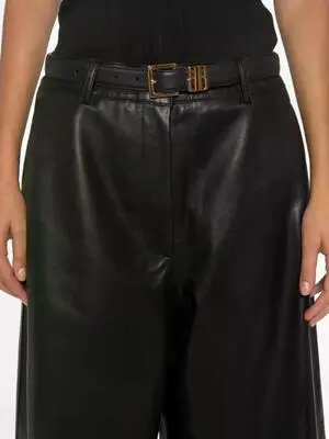P.a.r.o.s.h Wide-leg Leather Trousers