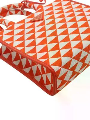Prada 2013-2026 Small Canvas Symbole Triangolo Satchel