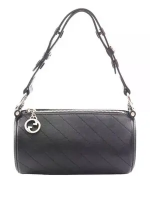 Gucci 2016-2026 Mini Leather Blondie Barrel Shoulder Bag - Black