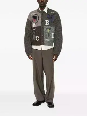 MAGLIANO Patchwork Intarsia-knit Cardigan