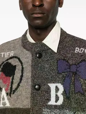 MAGLIANO Patchwork Intarsia-knit Cardigan