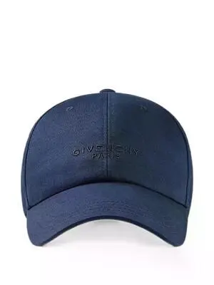Givenchy Paris Embroidered Cap In Cotton - Blue