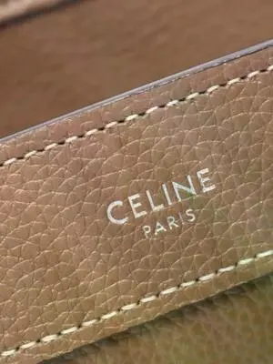 Celine Nano Leather Luggage Tote Satchel - Brown