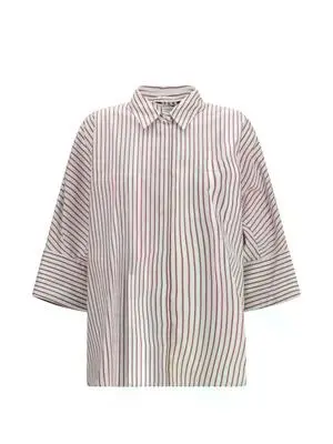 Max Mara Avenue Striped Shirt - White