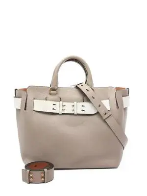 Burberry 2000-2017 Large Leather Belt Bag Satchel - Neutrals